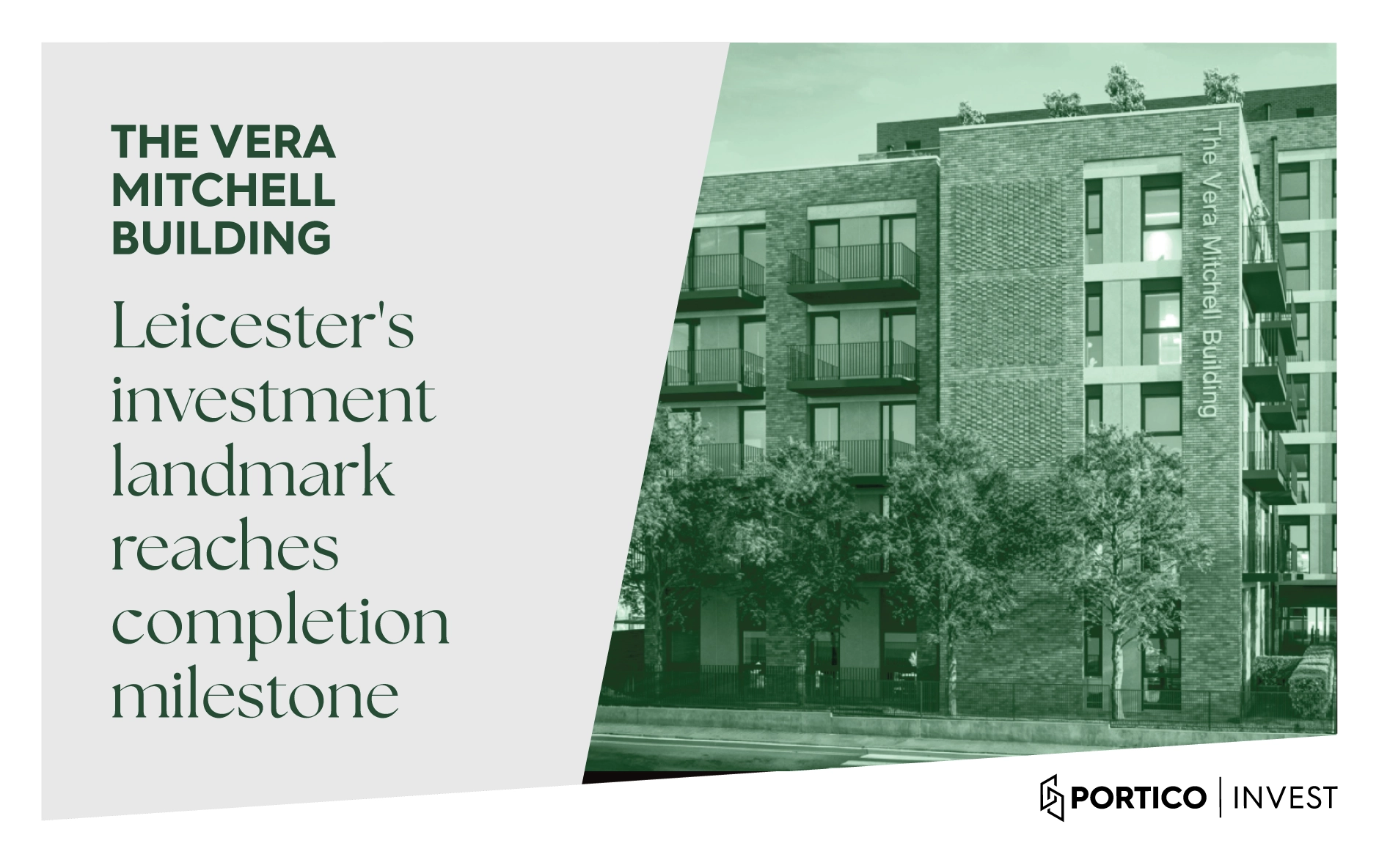 Portico Invest Celebrates First Completion on The Vera Mitchell ...